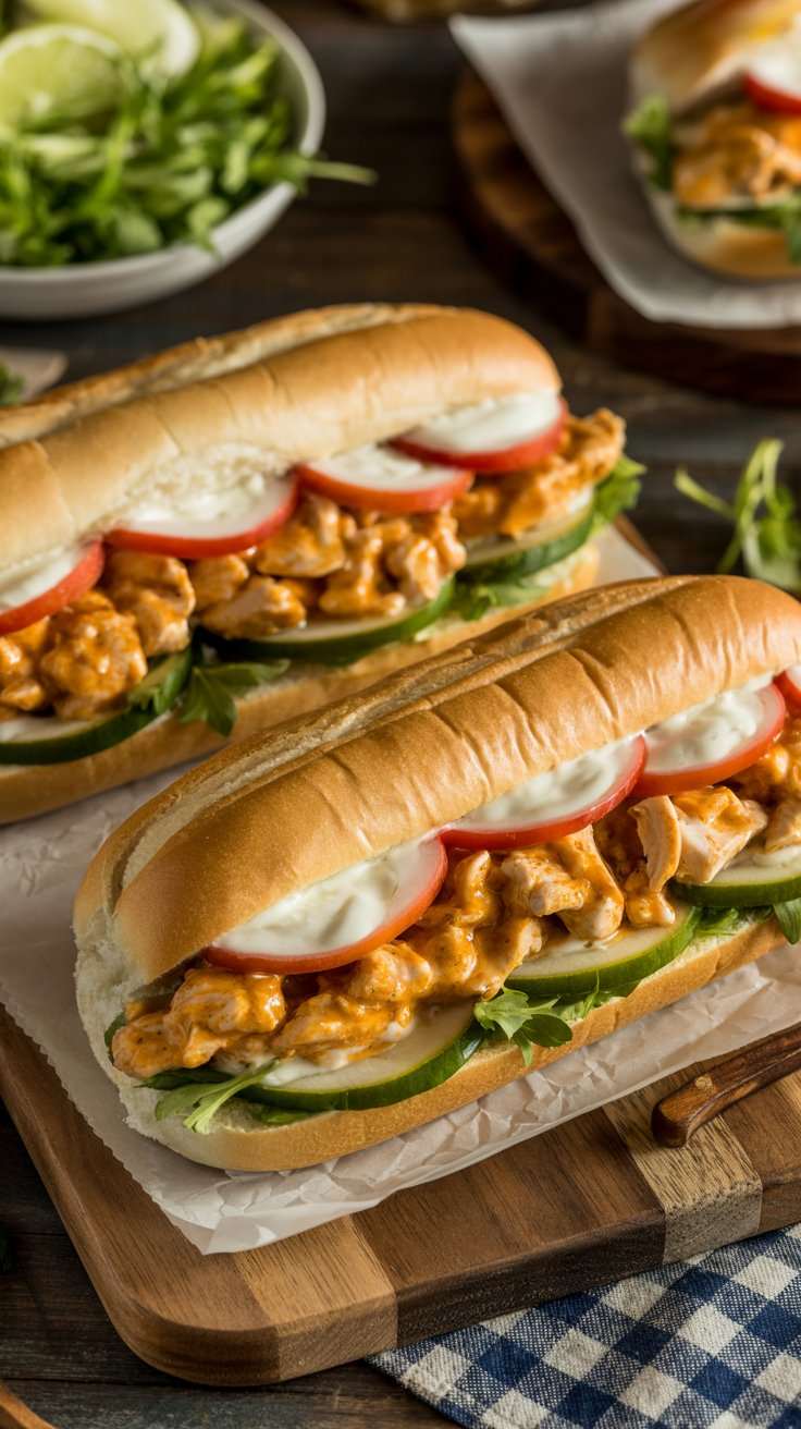 White BBQ Chicken Subs Recipe – Hearty Mom Recipes