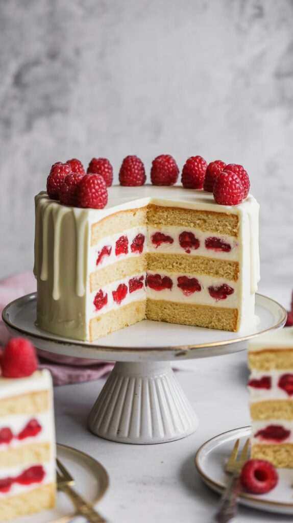 White Chocolate Raspberry Dream Cake Recipe – Hearty Mom Recipes
